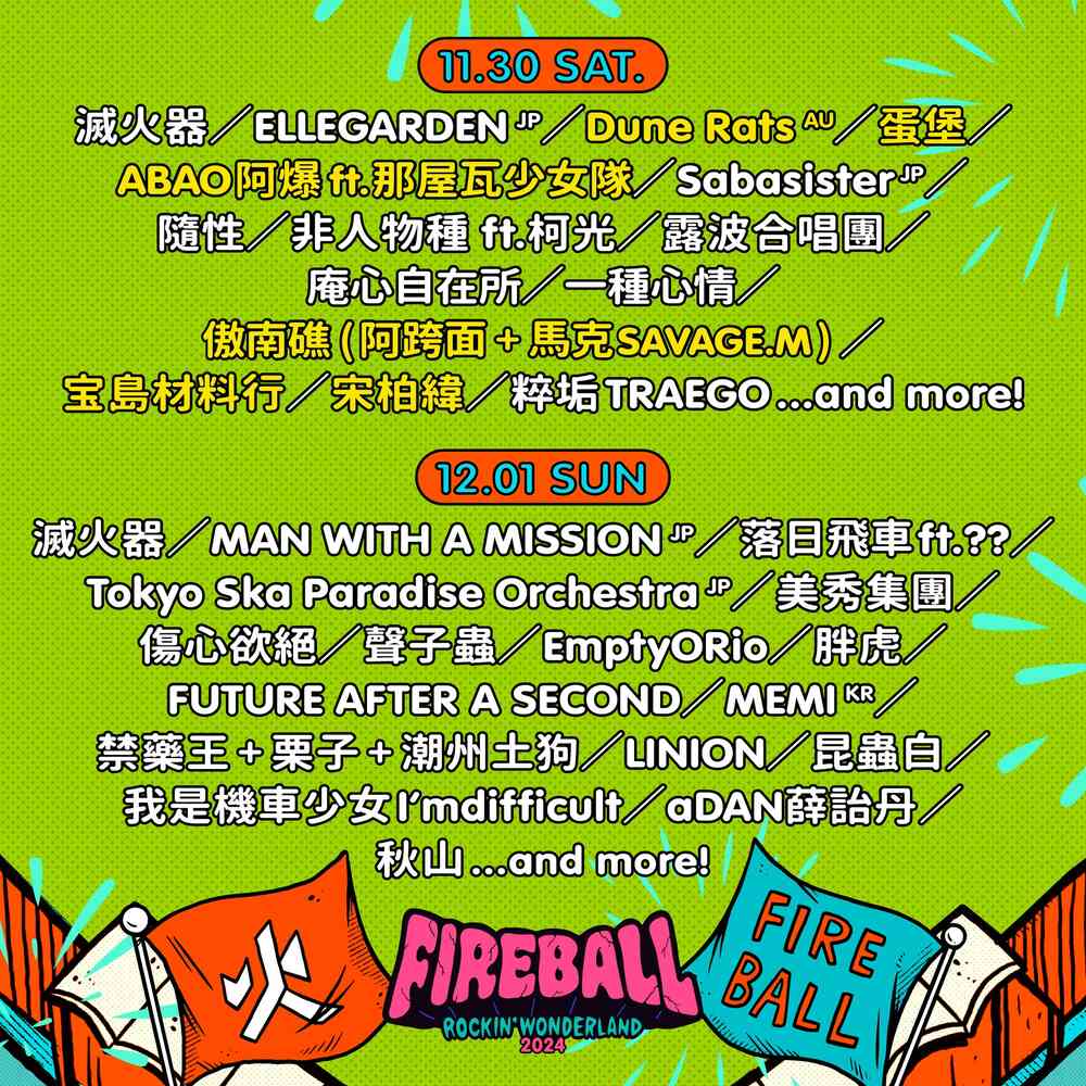 [Update] FireBall Fest. 2024 returns November, lineup, timetable ...