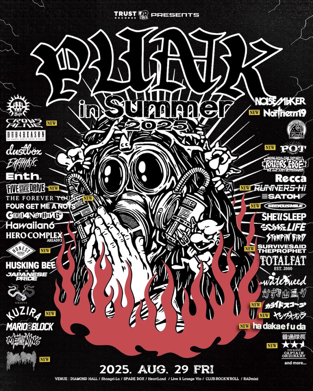 PUNK IN SUMMER 2025｜Lineup, Timetable & Map